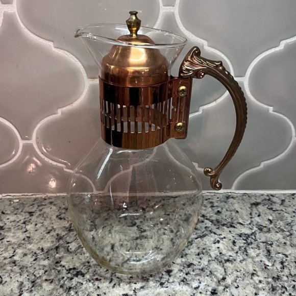 Corningware | Kitchen | Corning Vintage Copper Carafe Mid Century ...